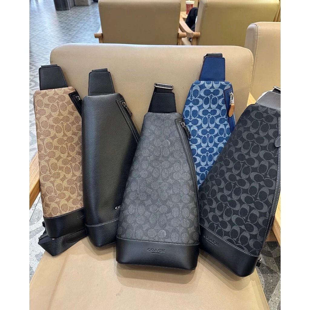 Coach Dominic Sling Pack In Signature Canvas, Signature Denim, Refined ...