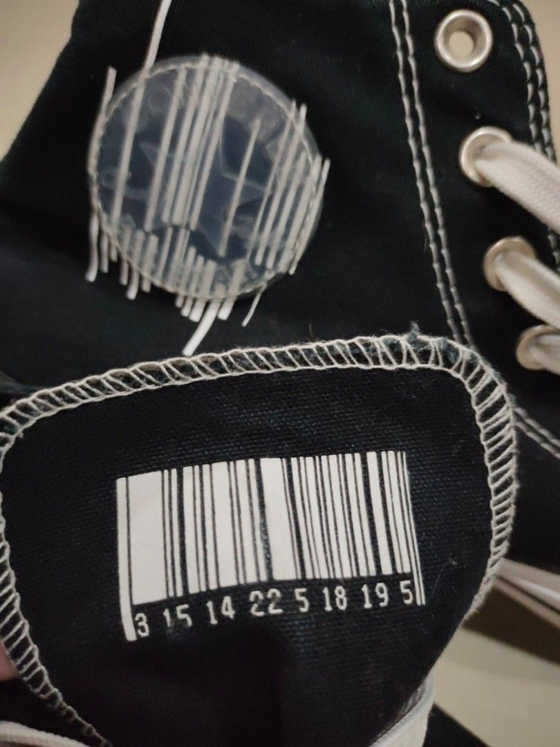 Converse CT Black Barcode, Men's Fashion, Footwear, Sneakers on Carousell