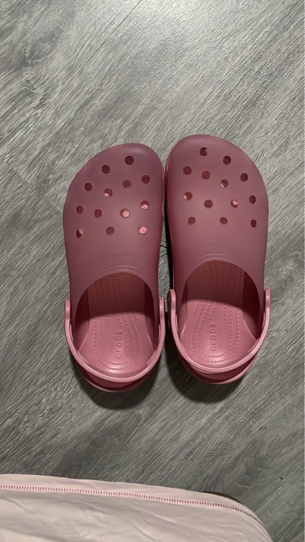 Crocs Classic Frosted Clogs in Pink / Rosette, Women's Fashion ...