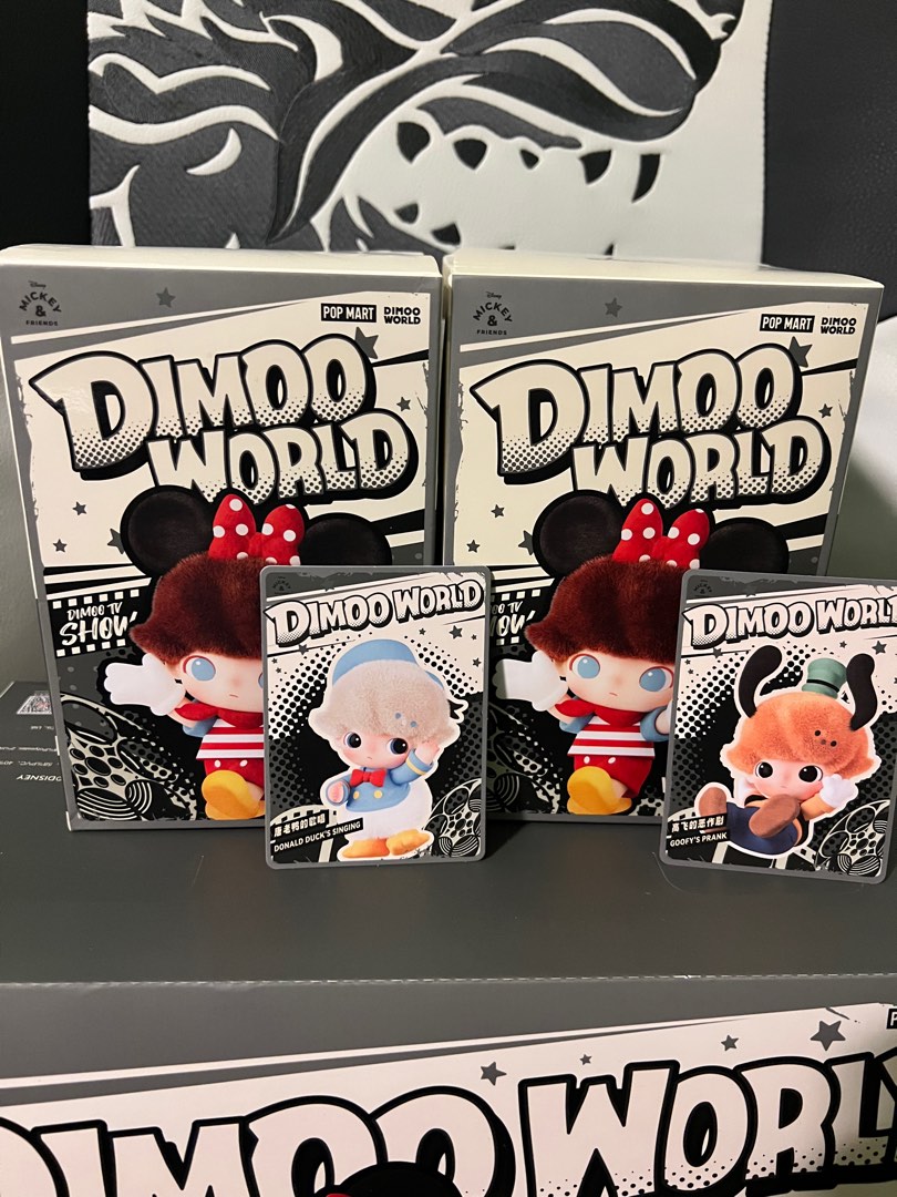 Dimoo World x Disney Keychain Plush Pendant - Donald/Goofy, Hobbies ...