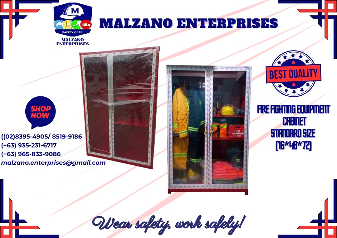 fireman cabinet and fire suit and fire extinguisher, Furniture & Home ...