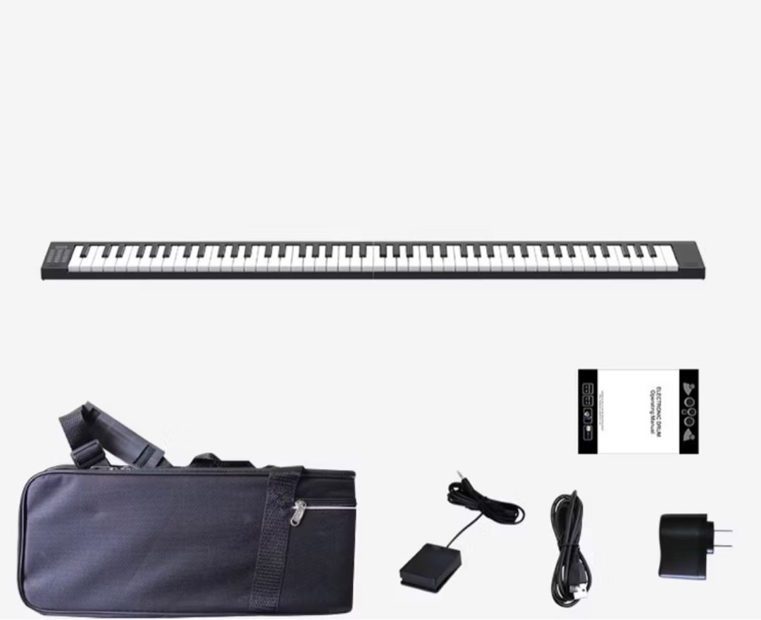 Foldable 88 keys piano keyboard, Hobbies & Toys, Music & Media, Musical ...