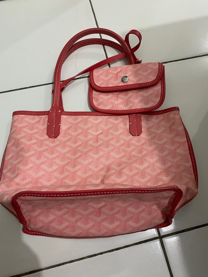 Goyard Mini Anjou made in france lengkap noser kulit asli, Fesyen ...