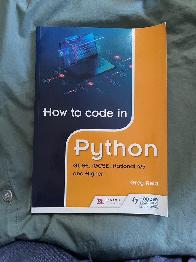 Guide to python coding, Hobbies & Toys, Books & Magazines, Textbooks on Carousell