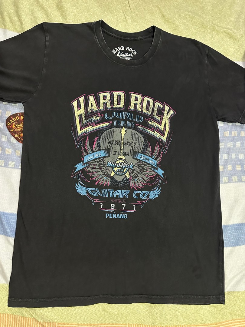HARD ROCK WORLD TOUR 50 YEARS, Men's Fashion, Tops & Sets, Tshirts ...