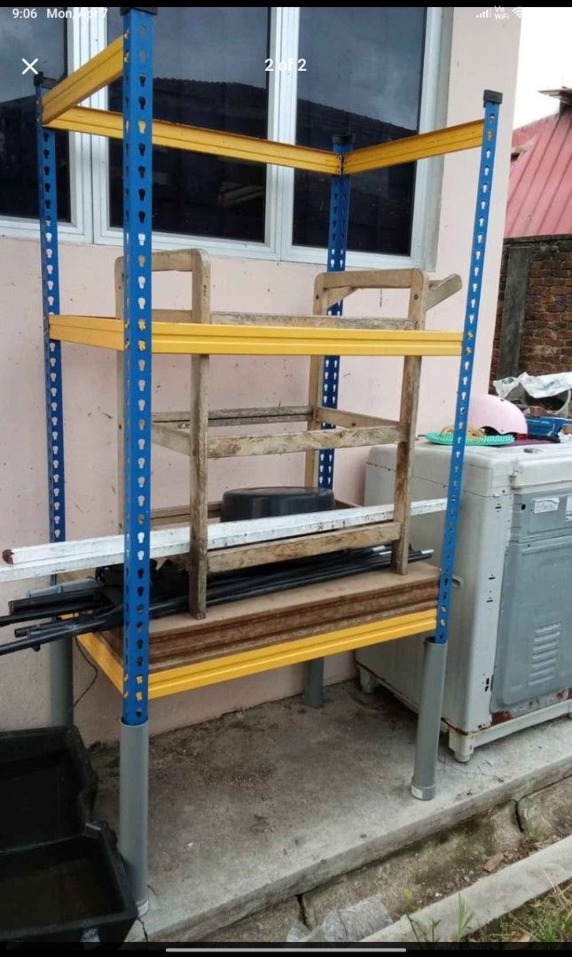 Heavy Duty Rack Rak, Furniture & Home Living, Furniture, Shelves ...