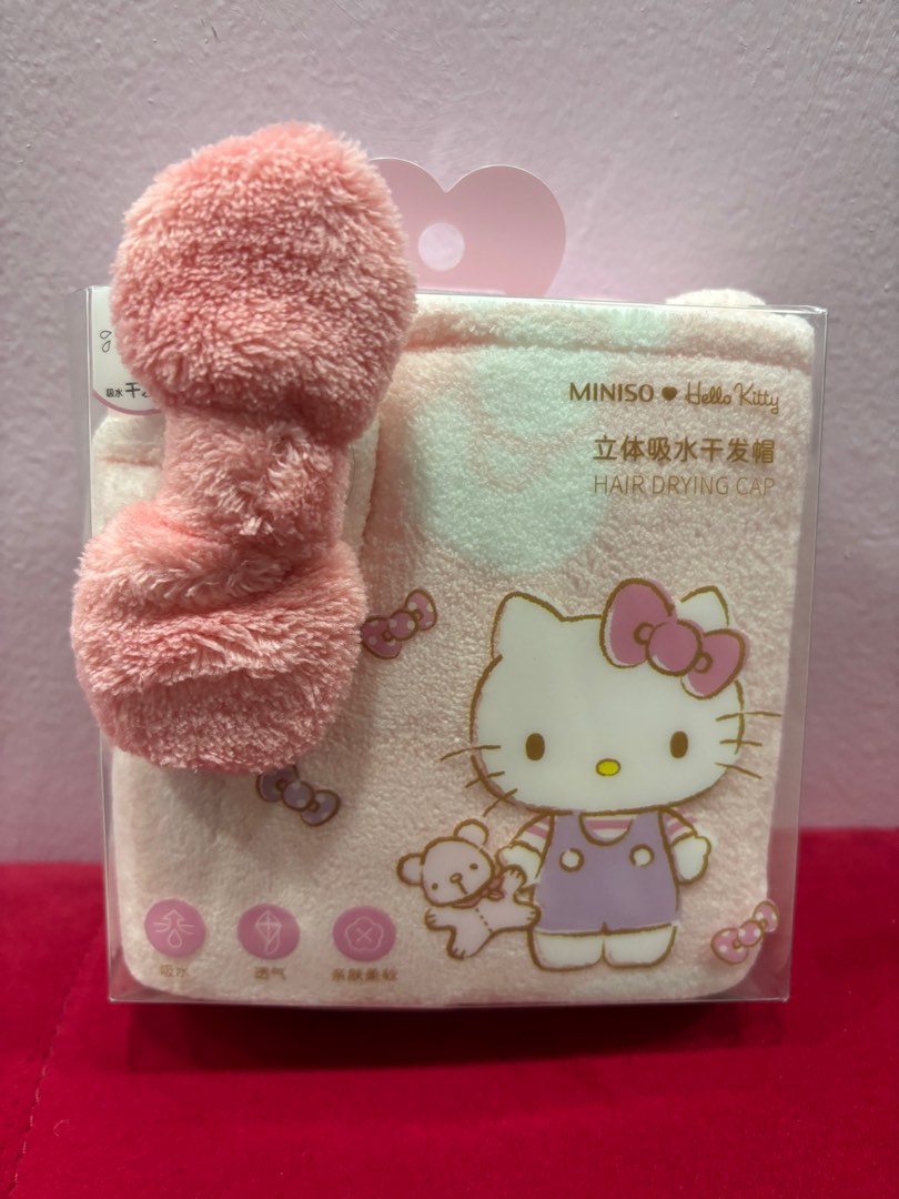 Hello Kitty Hair Drying Cap, Furniture & Home Living, Bedding & Towels ...