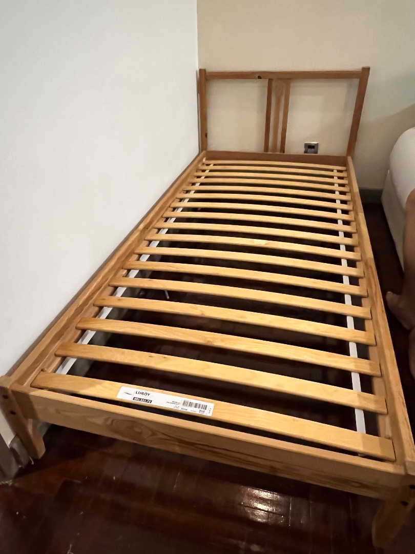 IKEA Bed Frame (single 90cm x 200cm), Furniture & Home Living, Bedding ...