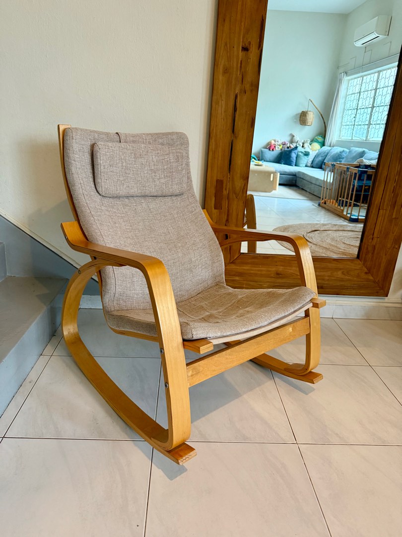 Ikea rocking chair, Furniture & Home Living, Furniture, Chairs on Carousell