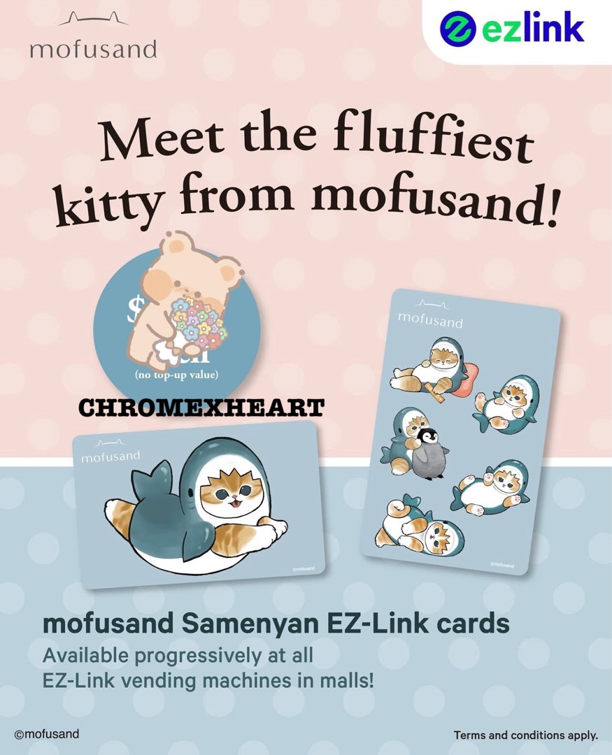 Instocks authentic MOFUSAND samenyan EZ-Link EZLINK transport mrt bus ...