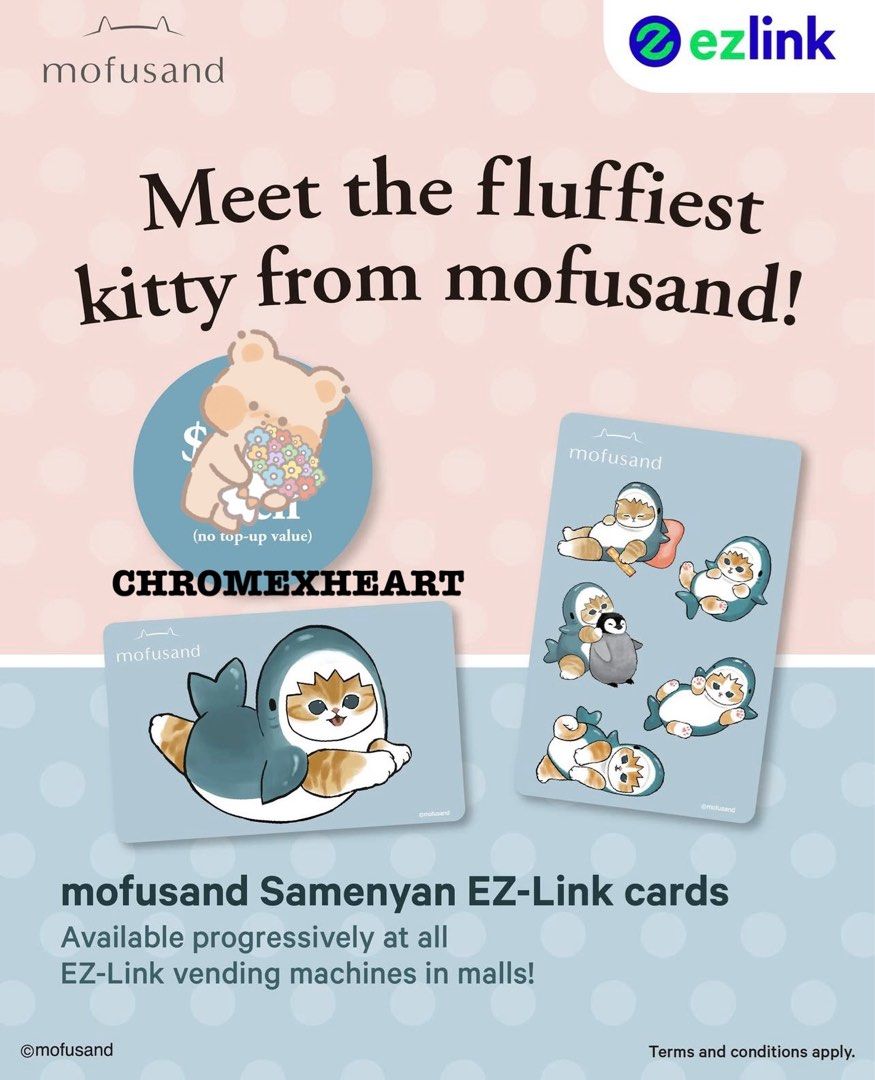 Instocks authentic MOFUSAND samenyan EZ-Link EZLINK transport mrt bus ...