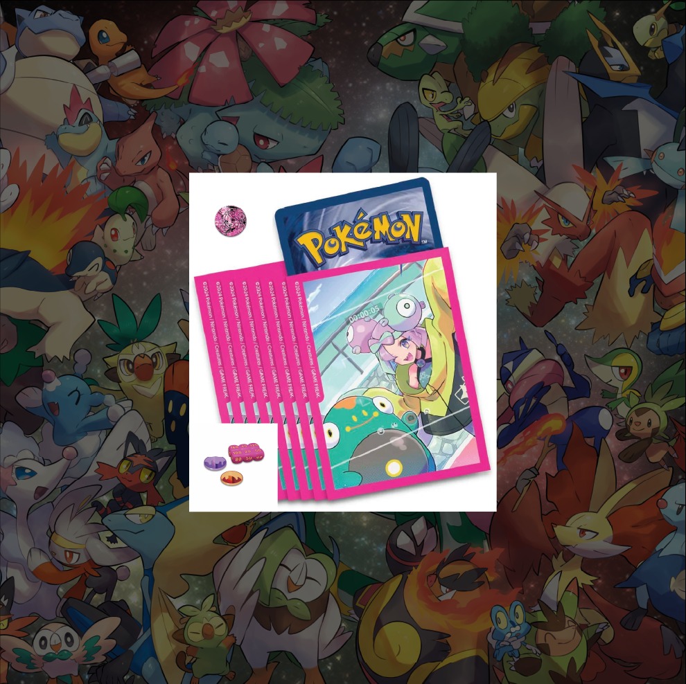 [Iono] Pokemon Iono Premium Tournament Collection sleeves, coins, dice ...