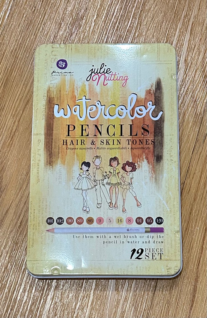 Julie Nutting Watercolor Pencils (hair and skin tones) 12 pc set ...