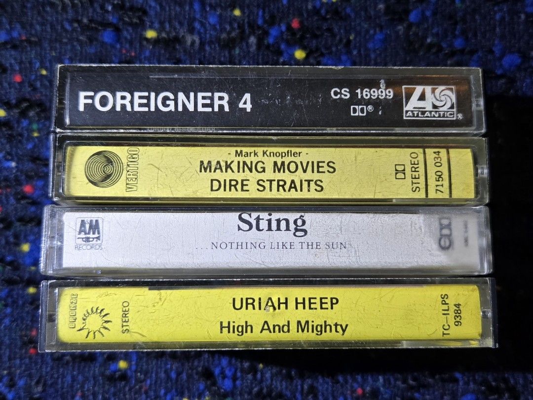 Kaset Uriah Heep - High And Mighty (1976) / Dire Straits - Making Moves ...