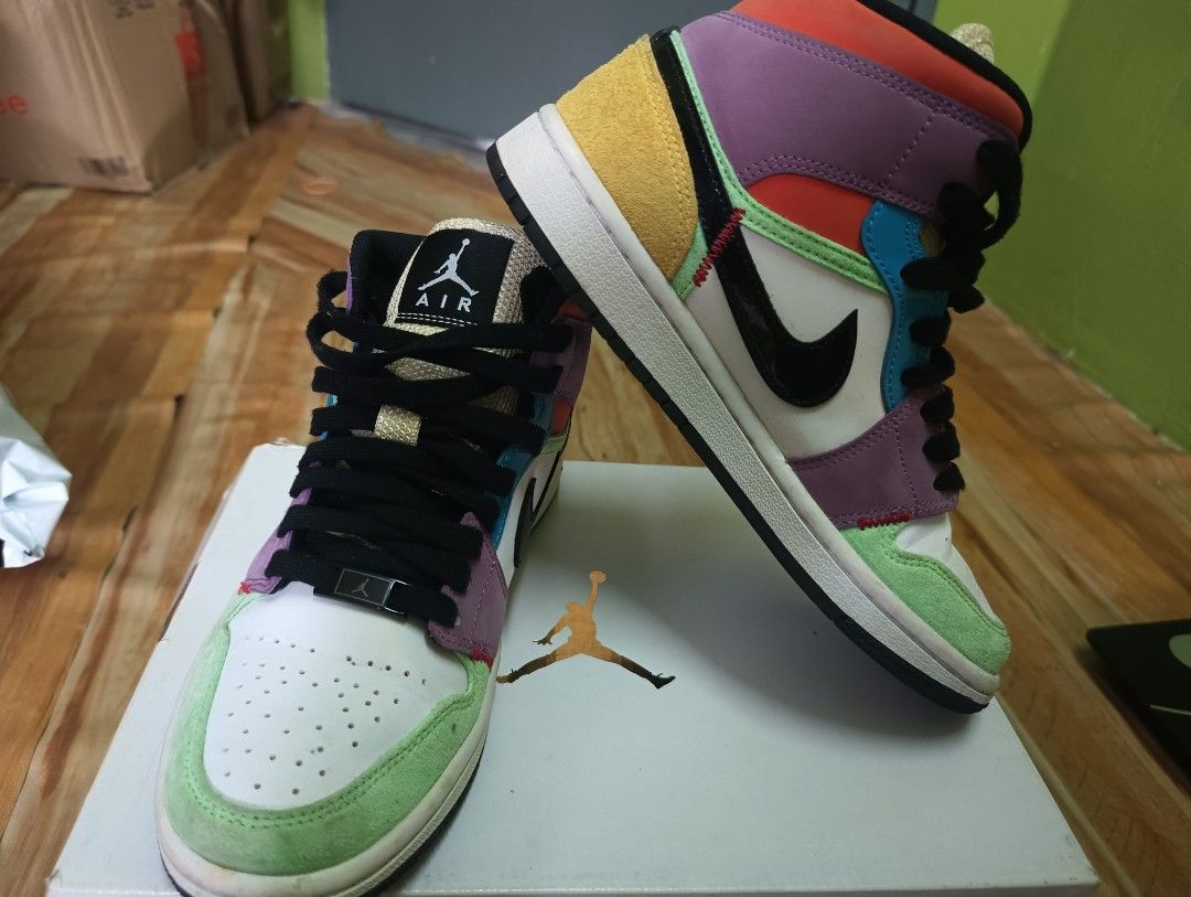 Kasut WMNS Nike Air Jordan 1, Women's Fashion, Footwear, Sneakers on ...