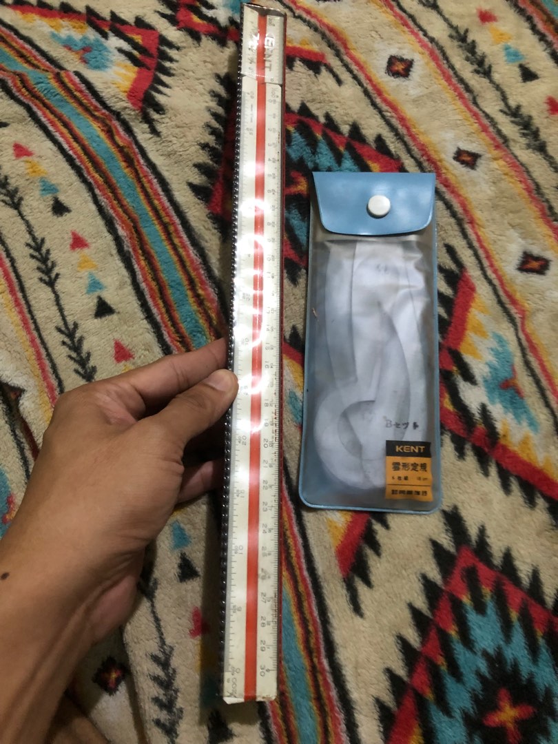 Kent Triangular ruler and stencils, Hobbies & Toys, Stationary & Craft ...