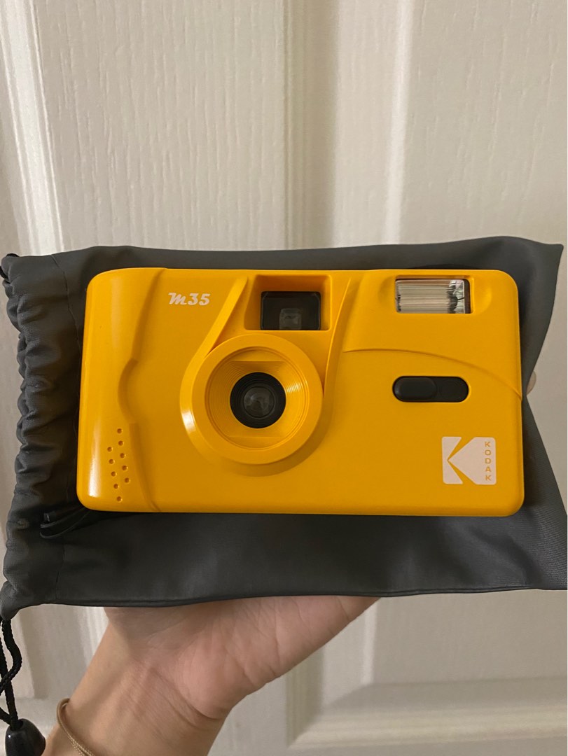 KODAK M35 camera in yellow, Photography, Cameras on Carousell