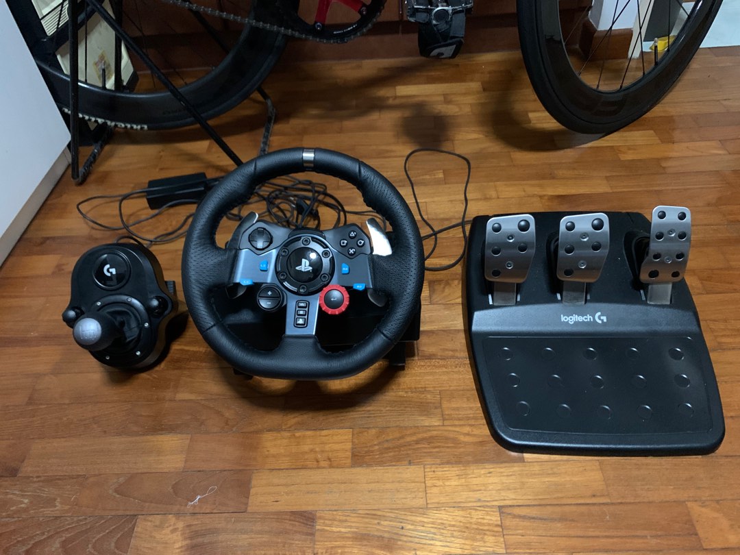 logitech g29 racing sim set + H shifters, Video Gaming, Gaming ...