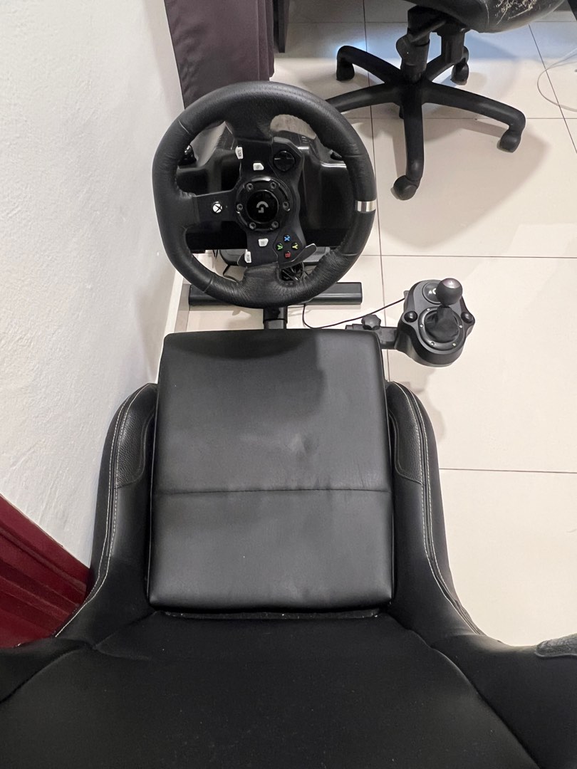 Logitech Racing Wheel + Pedal + Shifter Set (Includes Racing Seat Rig ...