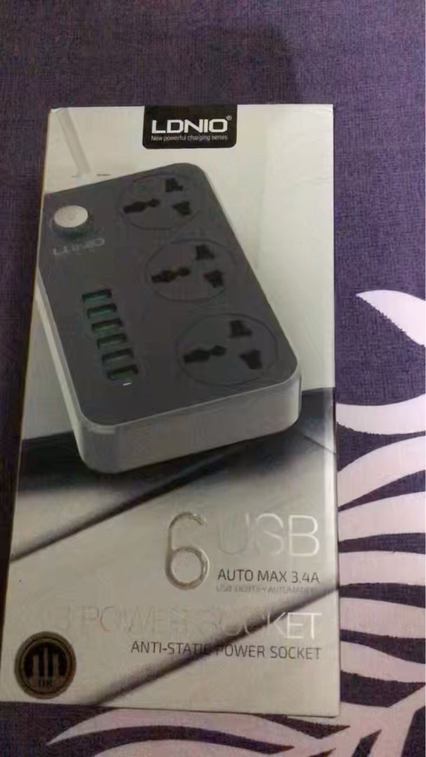 Lonio 6 USB Power Socket, TV & Home Appliances, Electrical, Adaptors ...