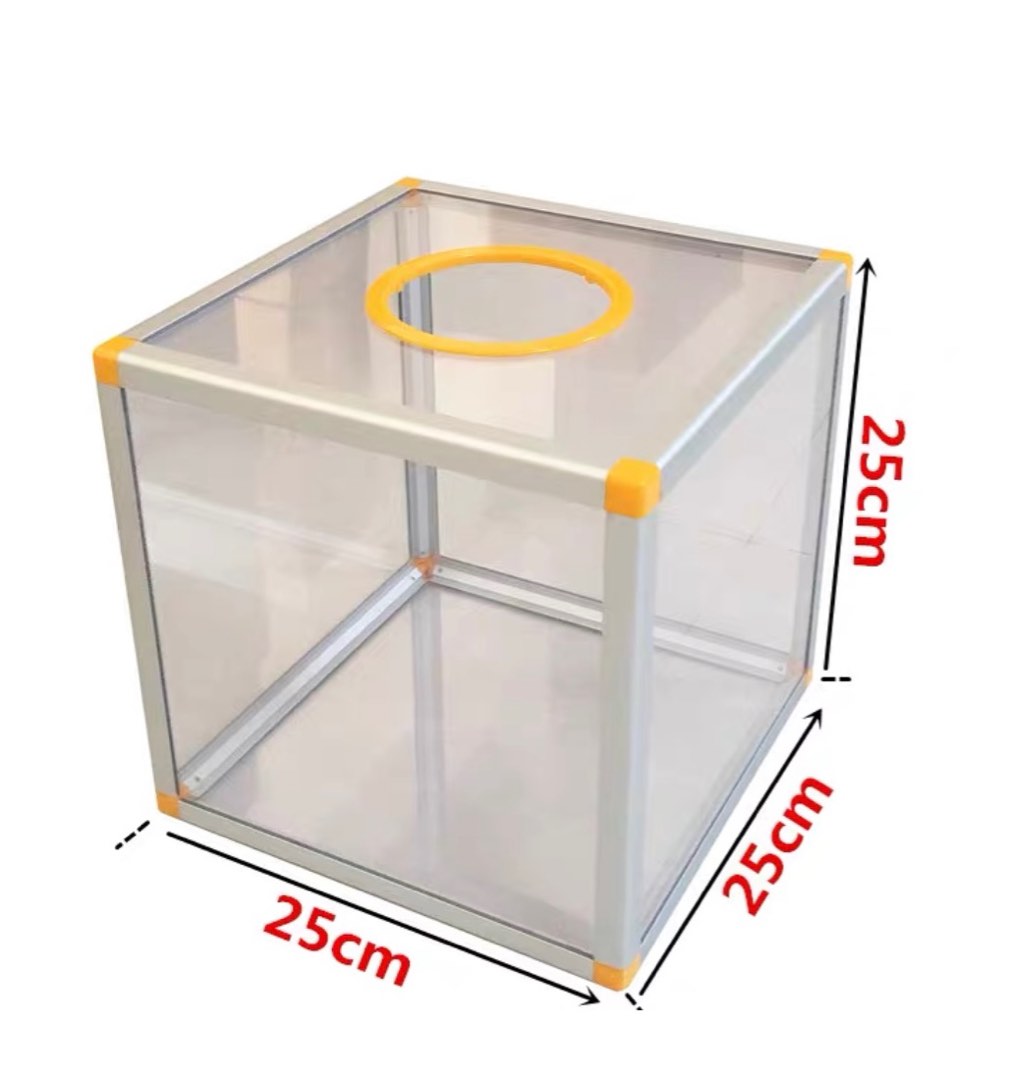 Lucky Draw Box 25cm Acrylic transparent box party lottery Collapsible ...