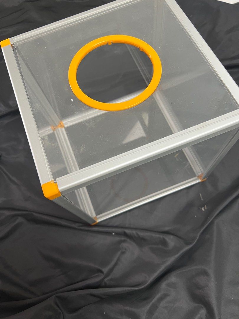 Lucky Draw Box 25cm Acrylic transparent box party lottery Collapsible ...