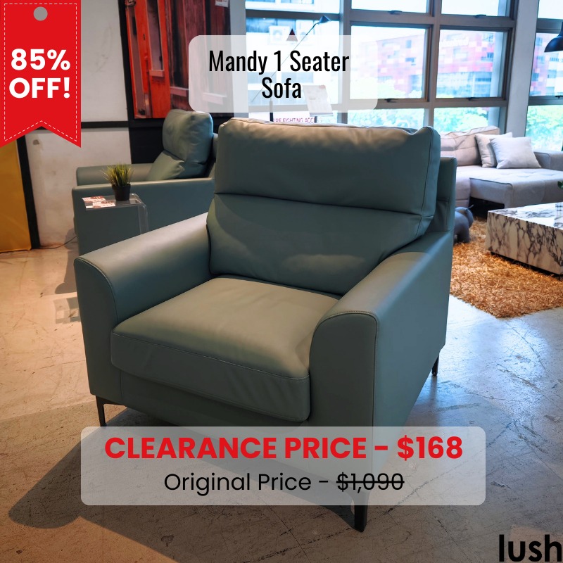 Mandy 1 Seater Sofa (Display Set), Furniture & Home Living, Furniture, Sofas on Carousell
