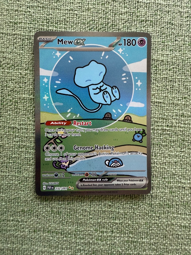Mew Ex 232/091 from Paldean Fates, Hobbies & Toys, Toys & Games on ...