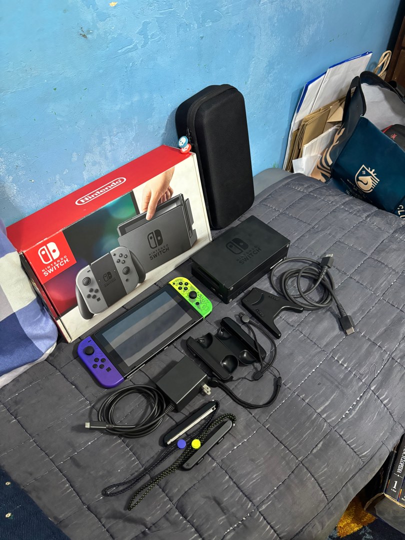 Nintendo Switch V1 with 60 Digital Games, Video Gaming, Video Game ...