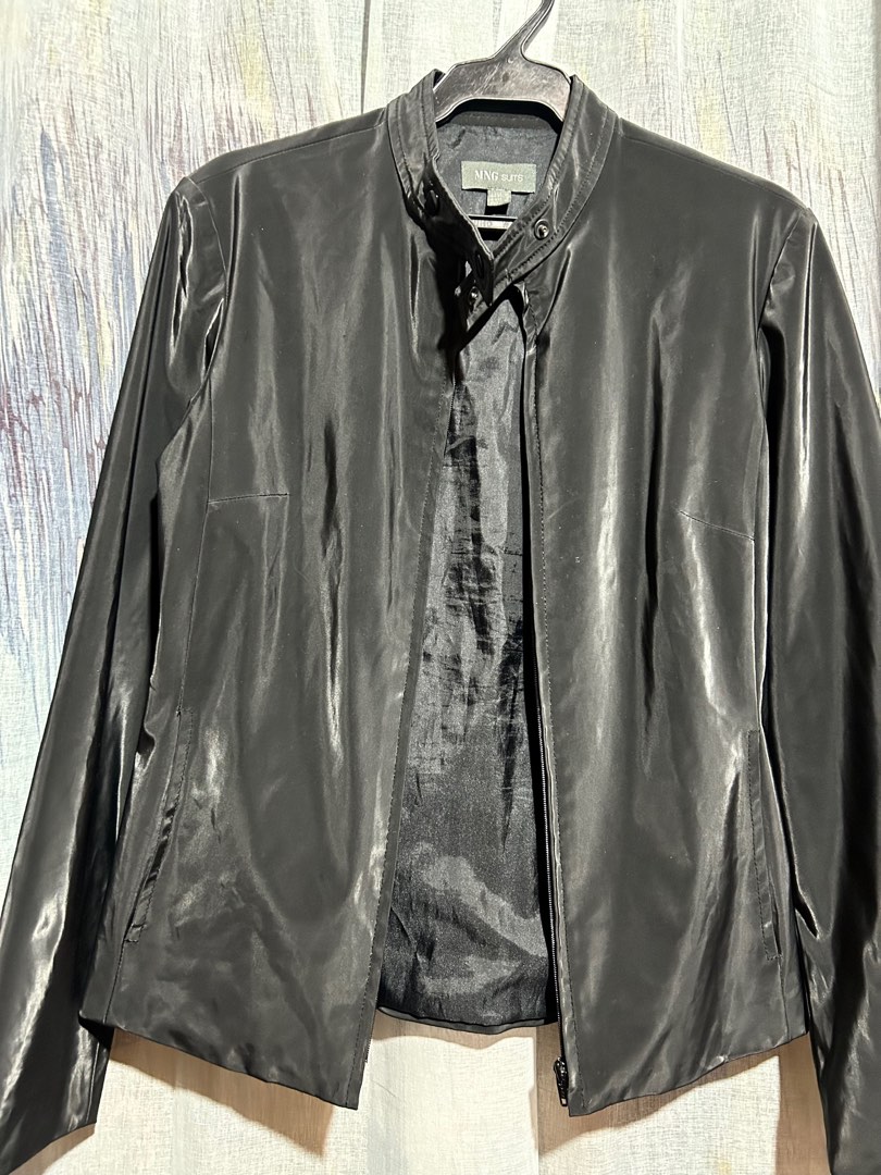 Original Mango - Leather Jacket Suit, Women's Fashion, Coats, Jackets ...
