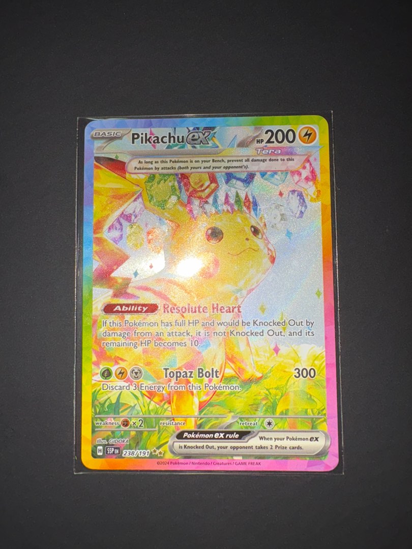 Pikachu Ex #238 SIR Surging Sparks, Hobbies & Toys, Toys & Games on ...