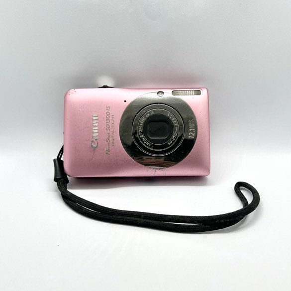 pink canon powershot sd1300 is digital elph digicam / digital camera ...
