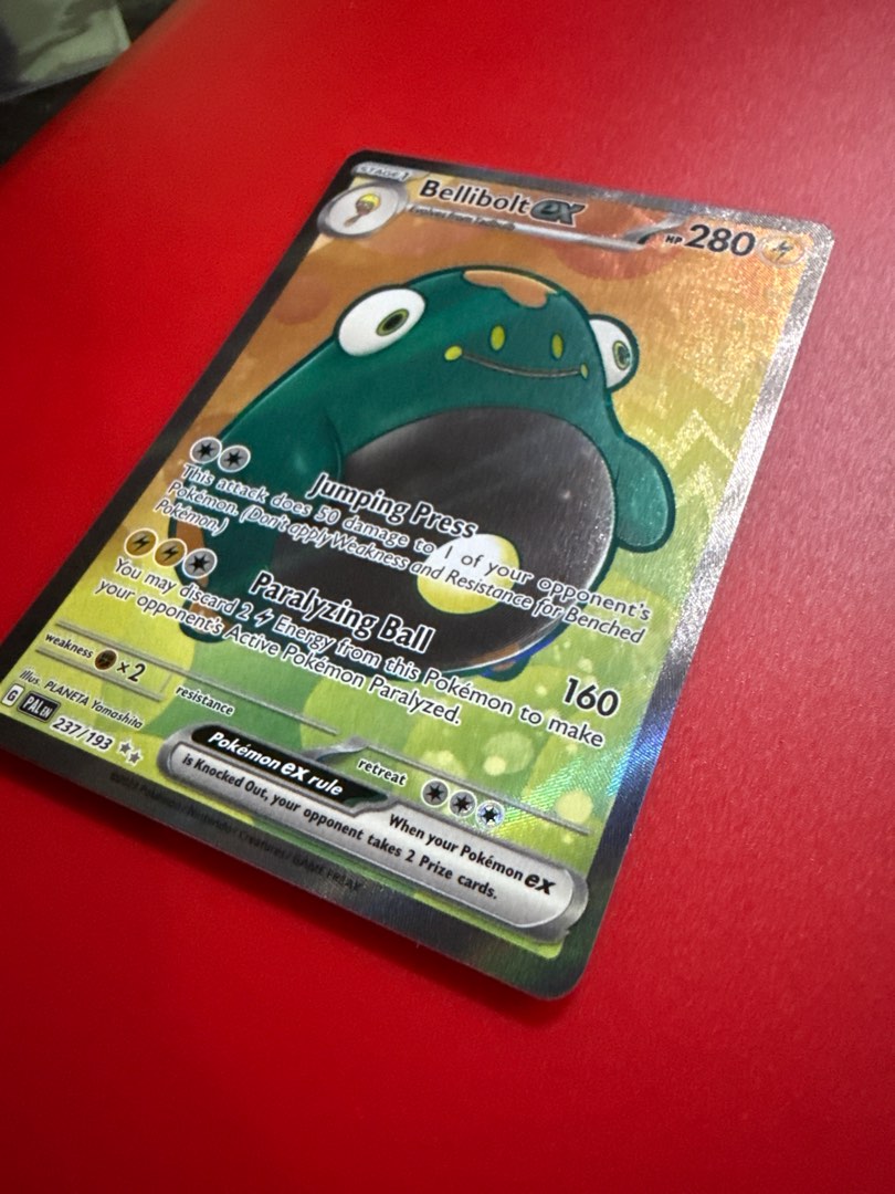 Pokemon Card Bellibot EX 237/193 Paldean Fates, Hobbies & Toys, Toys ...