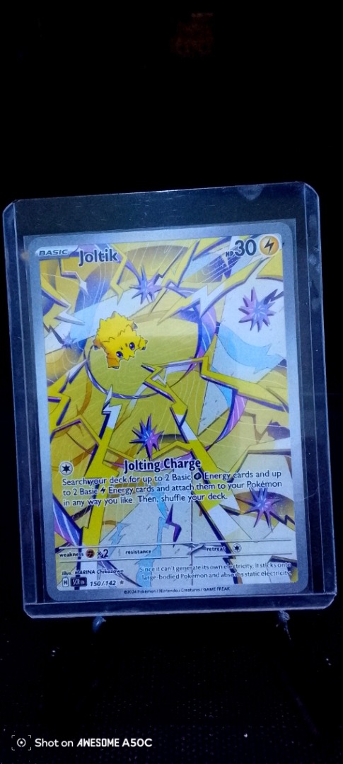 POKEMON CARD TCG ILLUSTRATION RARE CARD JOLTIK FULL ART, Hobbies & Toys ...