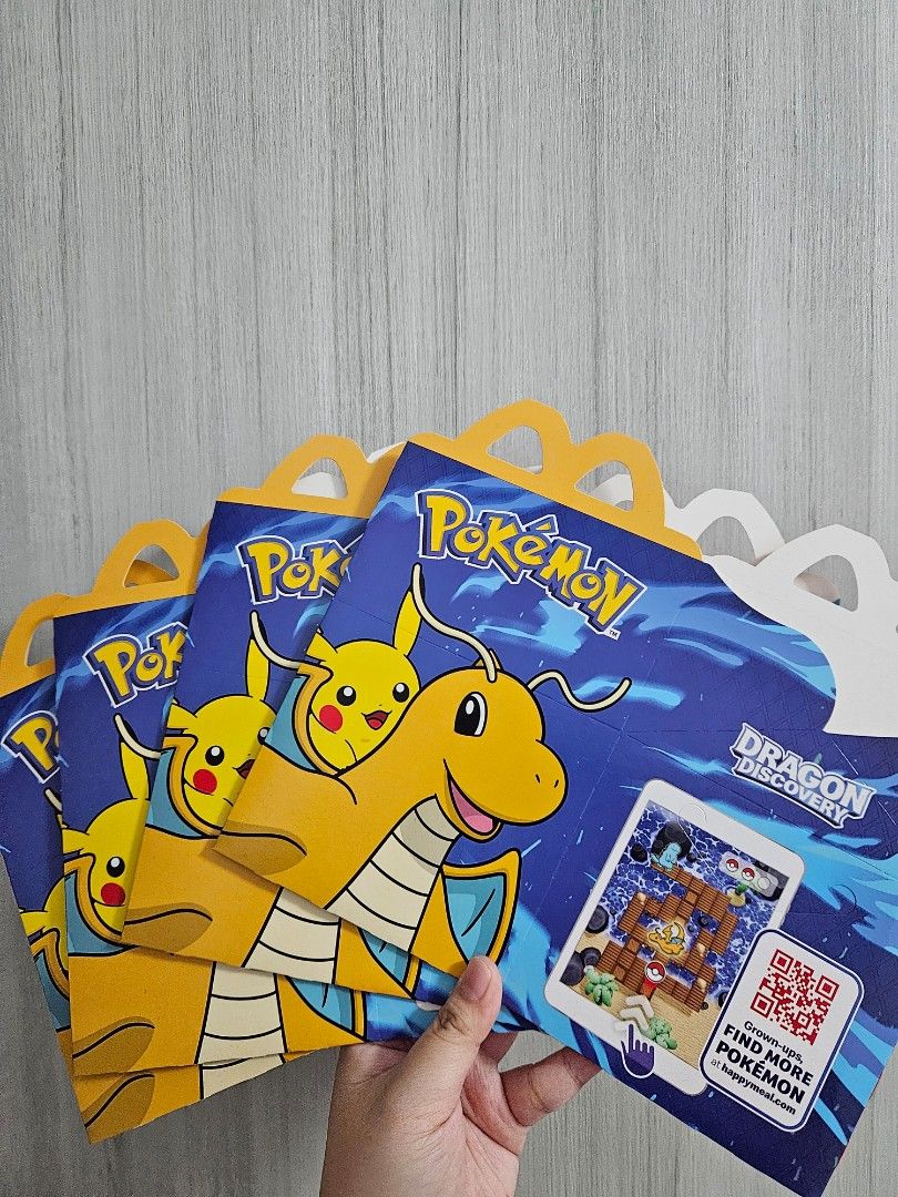 Pokemon Macdonalds trading card game box and happy meal carrier ...