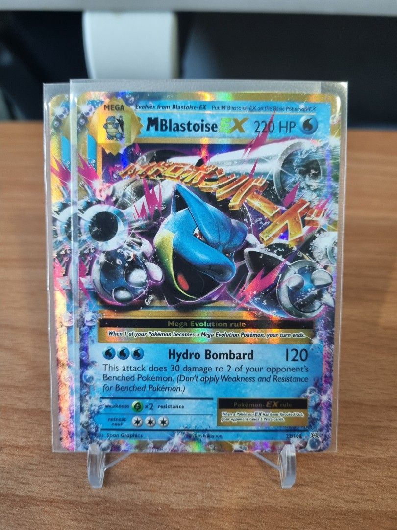 Pokemon Mega Blastoise EX Ultra Rare XY Evolutions 22/108 Card, Hobbies ...