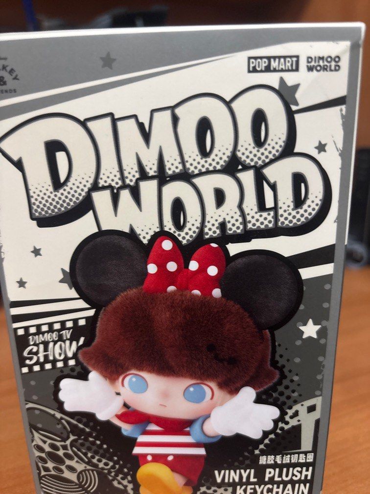 Pop Mart Dimoo World Disney Vinyl Plush Keychain Chip and Dale, Hobbies ...
