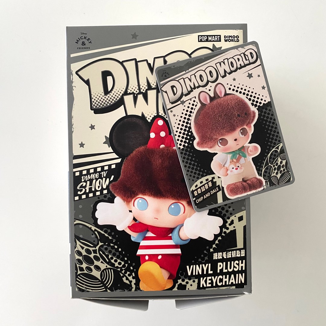 POP MART Dimoo World X Disney Vinyl Plush Pendant - Chip and Dale ...