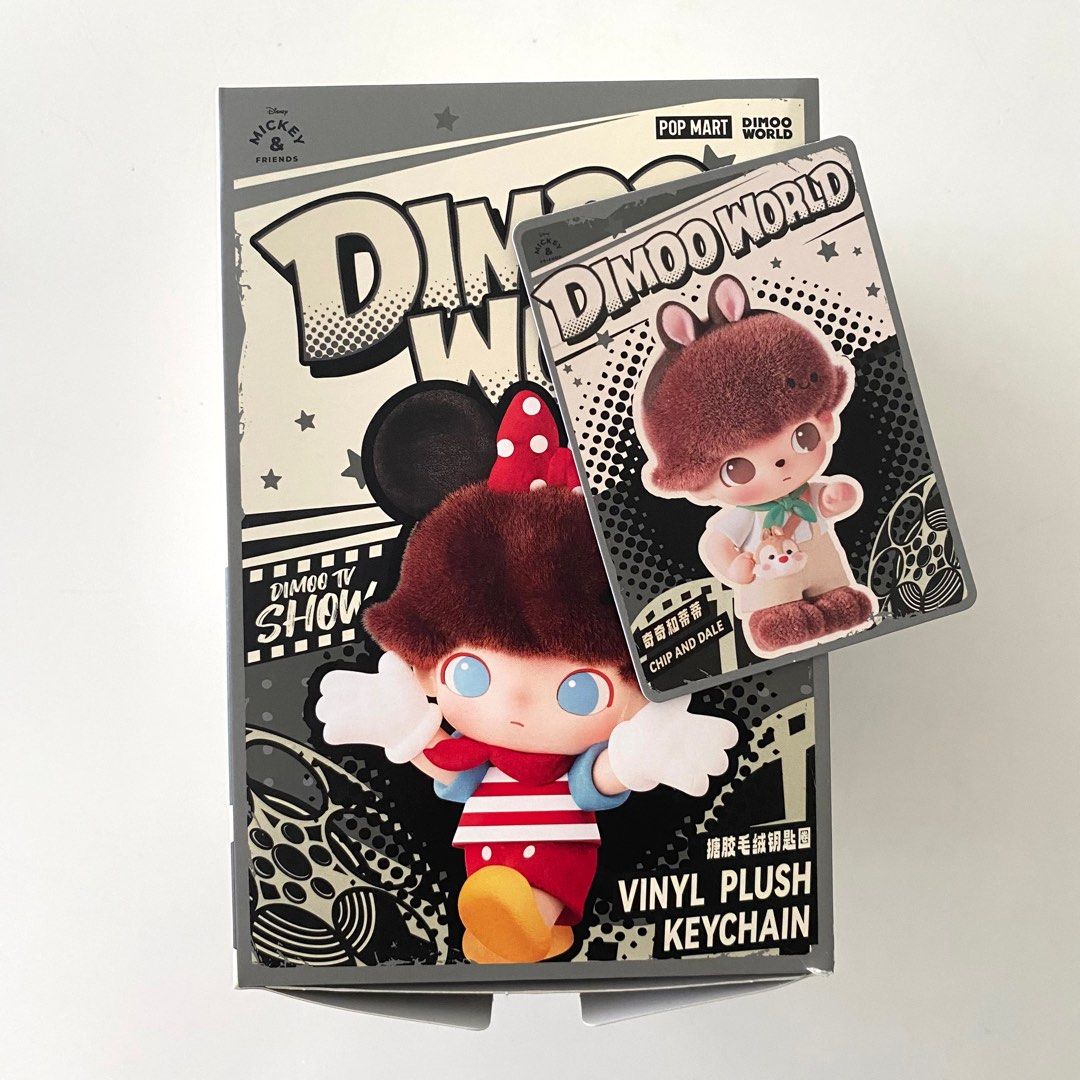 POP MART Dimoo World X Disney Vinyl Plush Pendant - Chip and Dale ...