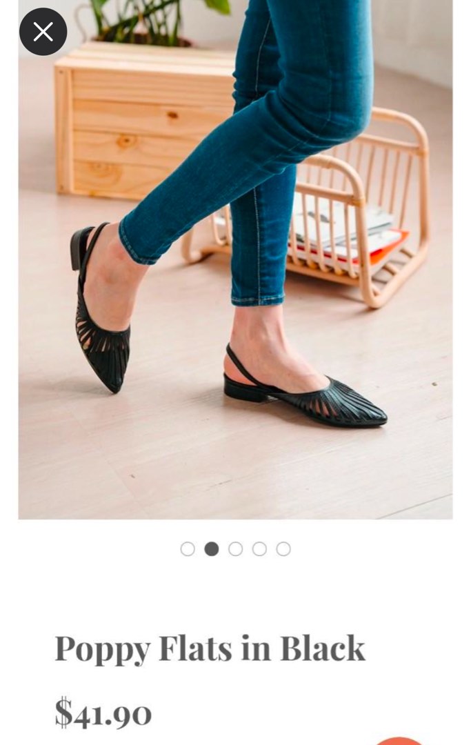 Poppy Flats in Black by The Sunday Staples, Women's Fashion, Footwear ...