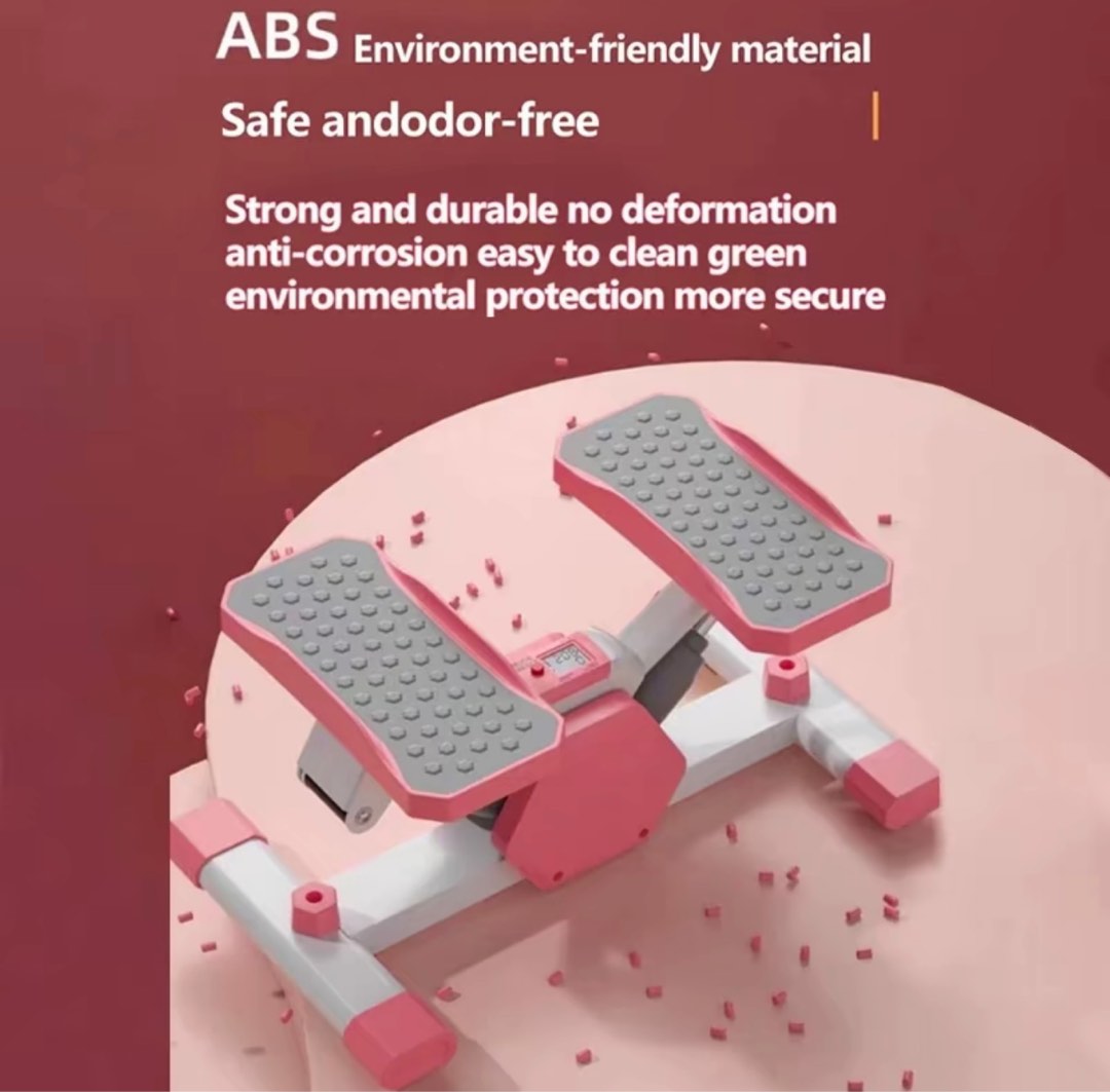 V Type Portable Mini Stepper in Pink Color, Sports Equipment, Exercise ...