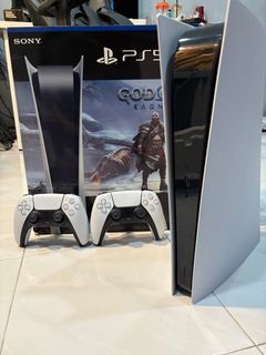 PS5 Digital Slim 1TB 2 Controllers, Video Gaming, Video Game Consoles ...