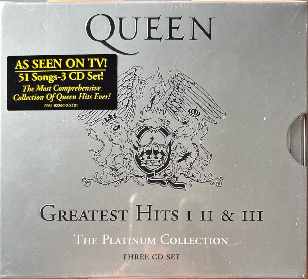 QUEEN: GREATEST HITS I. II. & III (THE PLATINUM COLLECTION 3CD BOX SET ...