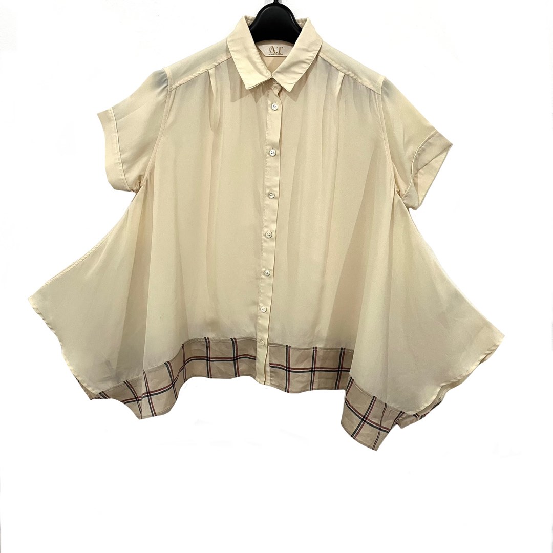 Rare Atsuro Tayama Japan Designers Flare Flowy Asymmetric Tops, Women's ...