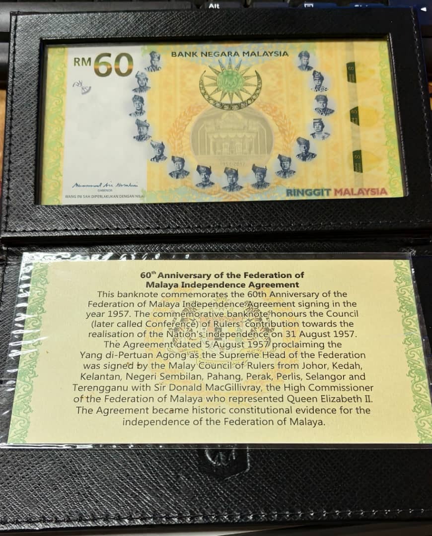 RM60 Banknote, Hobbies & Toys, Collectibles & Memorabilia, Currency on ...
