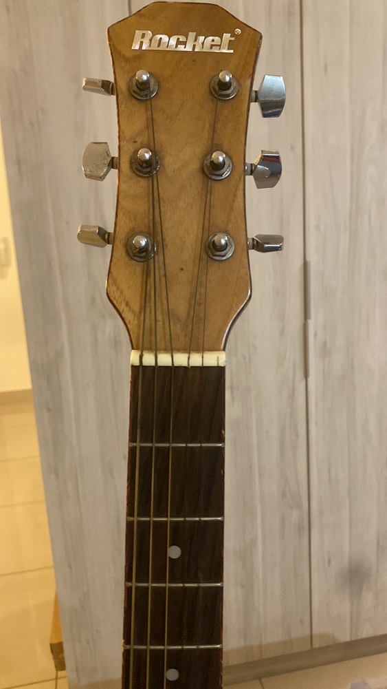 ROCKET acoustic guitar, Hobbies & Toys, Music & Media, Musical ...