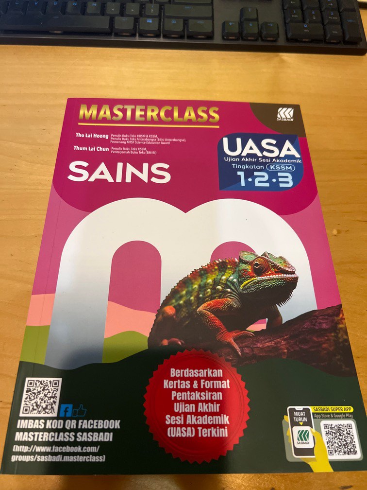 Sasbadi sains masterclass tingkatan 1/2/3 UASA, Hobbies & Toys, Books ...