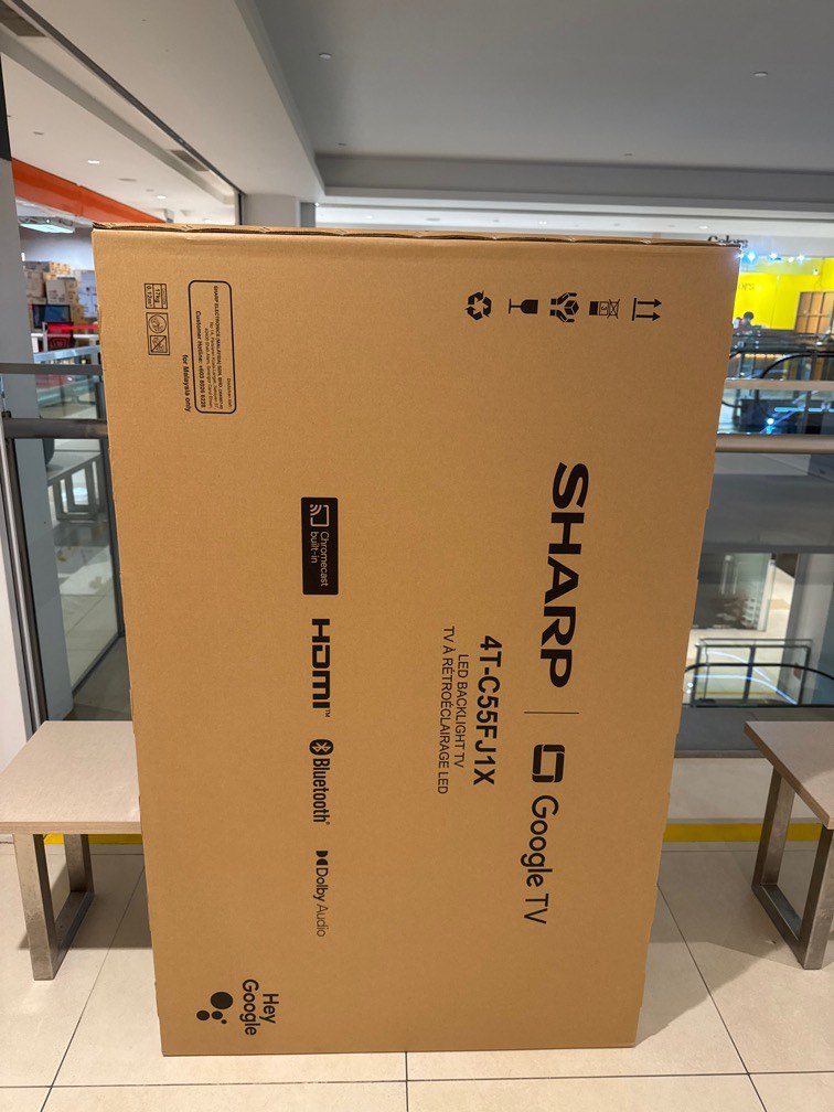 SHARP 55” 4K LED Google TV 4T-C55FJ1X, TV & Home Appliances, TV ...