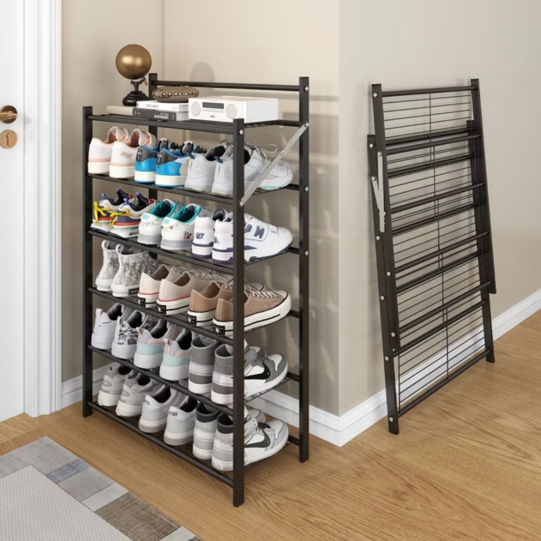 Shoe Storage Shelf | Foldable Shoe Rack | Multi-Tier Shoe Organizer ...