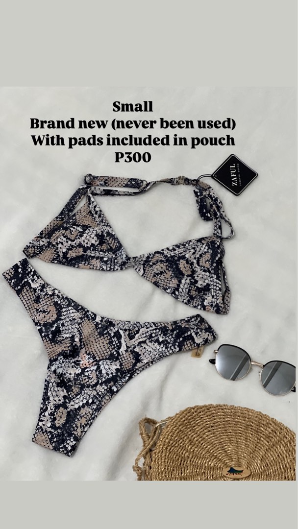 Snake skin Bikini set, Women's Fashion, Swimwear, Bikinis & Swimsuits ...